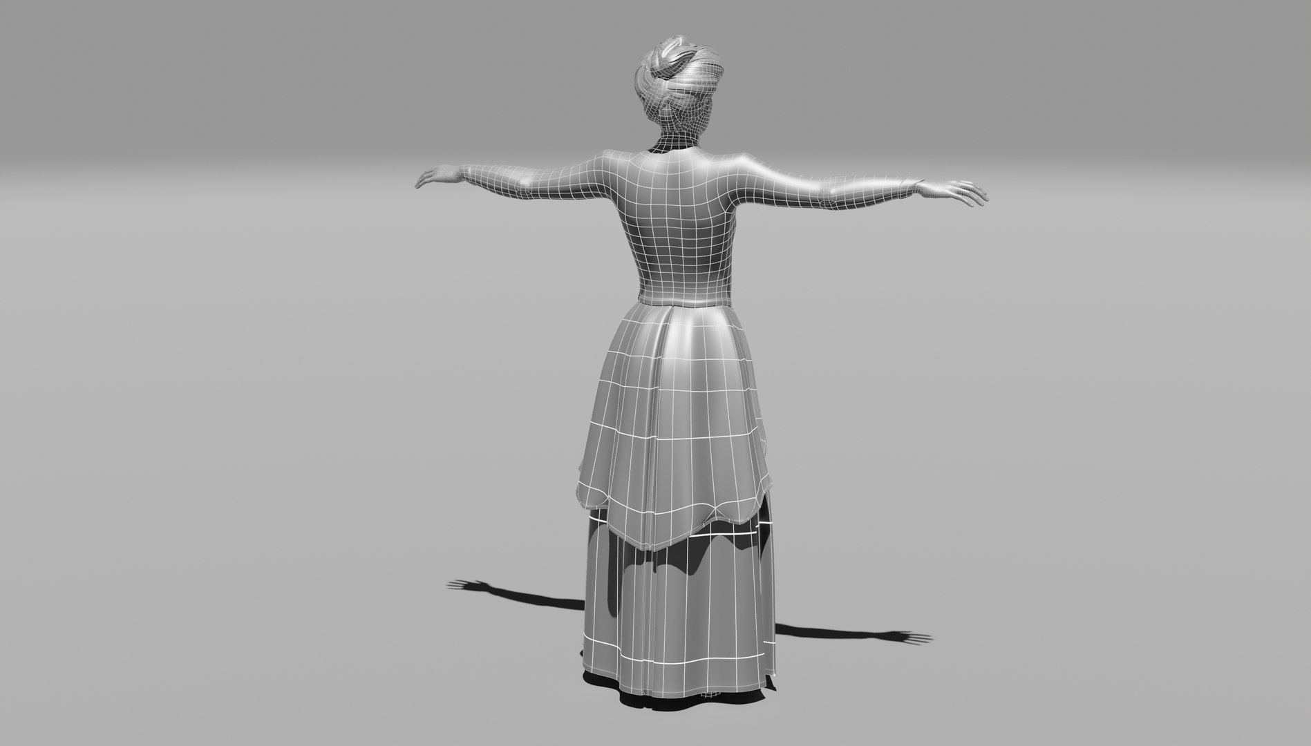 Victorian Female 01 - STATIC - One Model 3 Versions 3D - TurboSquid 2094723