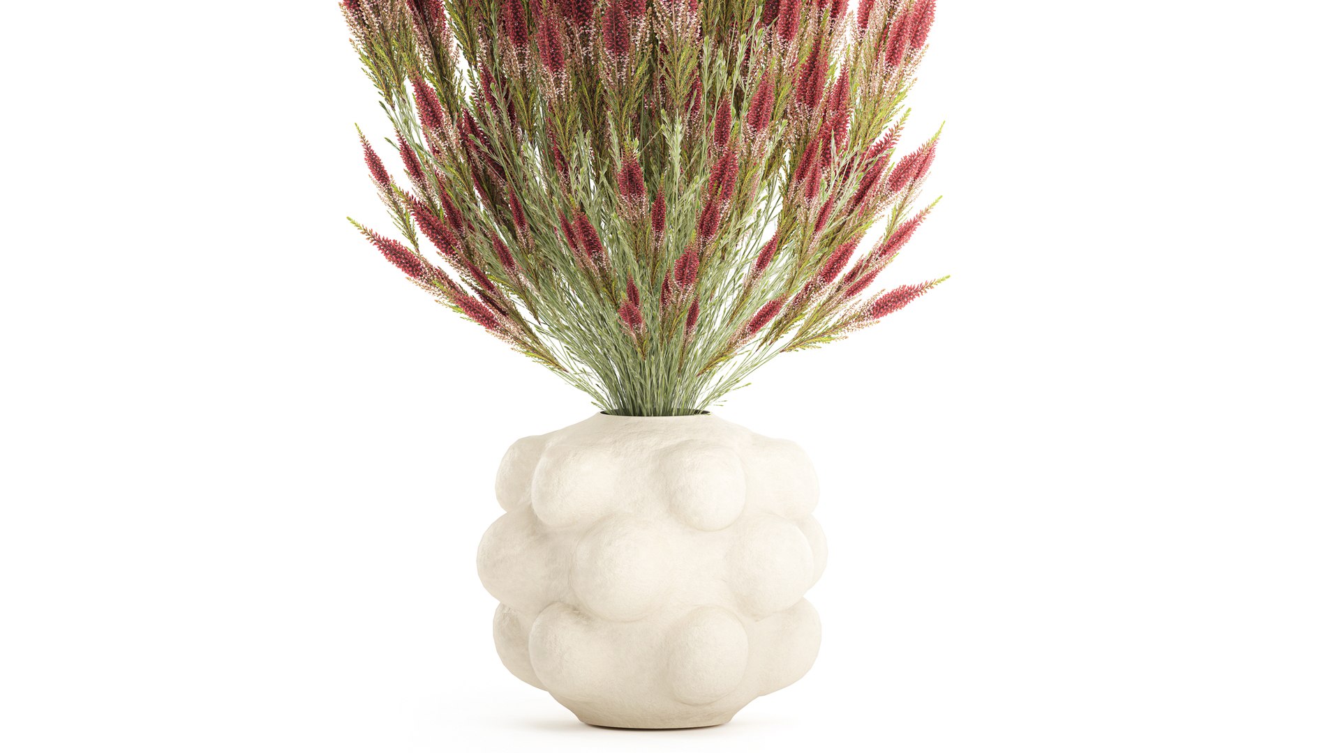 Beautiful Bouquet Of Wildflowers Calluna Heather Vase 3D Model ...