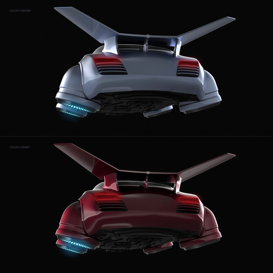 3D Sci-fi Hover Car - TurboSquid 1501035