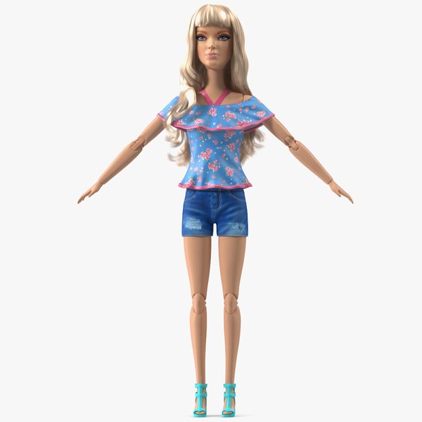 Barbie Doll Jeans Style Rigged for Modo 3D - TurboSquid 2003510