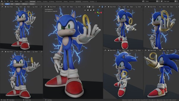 3D Sonic 3D - TurboSquid 1886058
