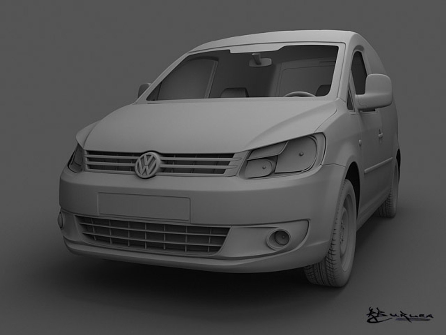 Volkswagen Caddy 3d Max