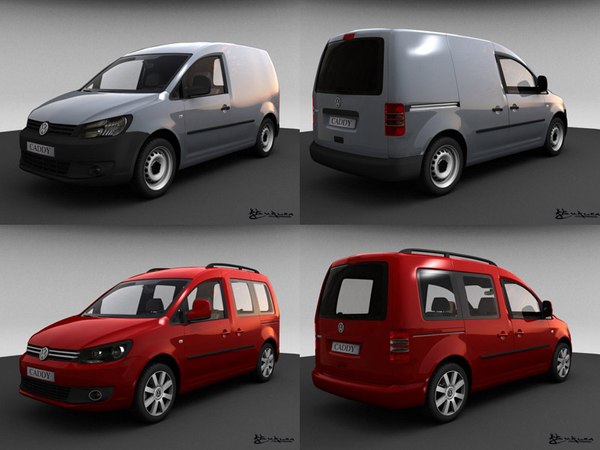 Volkswagen Caddy 3D Models for Download | TurboSquid