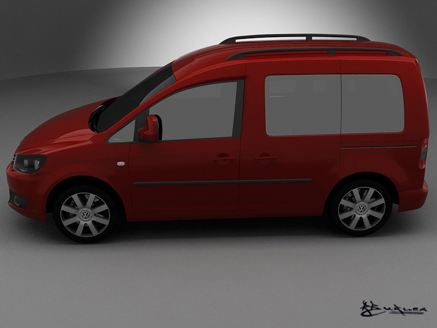 Volkswagen Caddy 3d Max