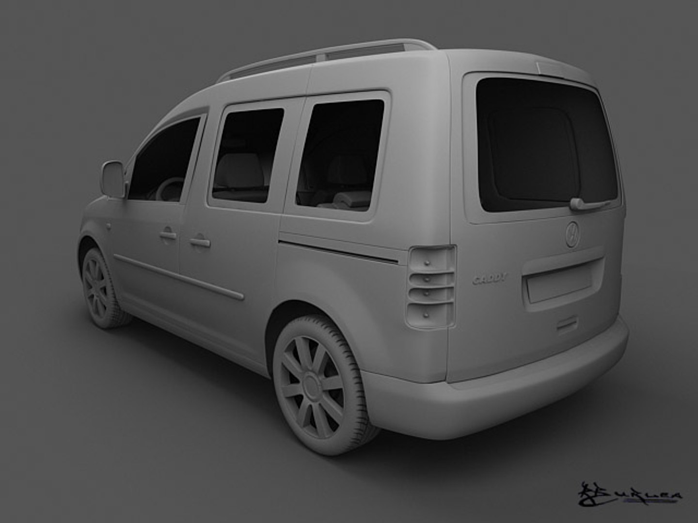 Volkswagen Caddy 3d Max