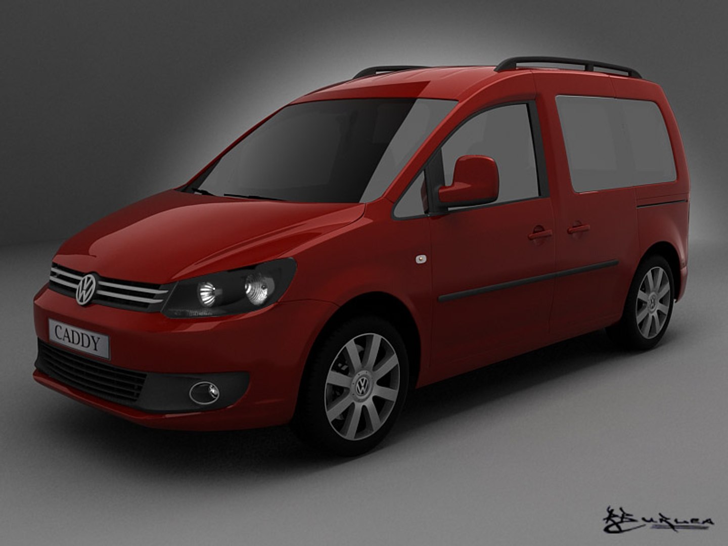 Volkswagen Caddy 3d Max