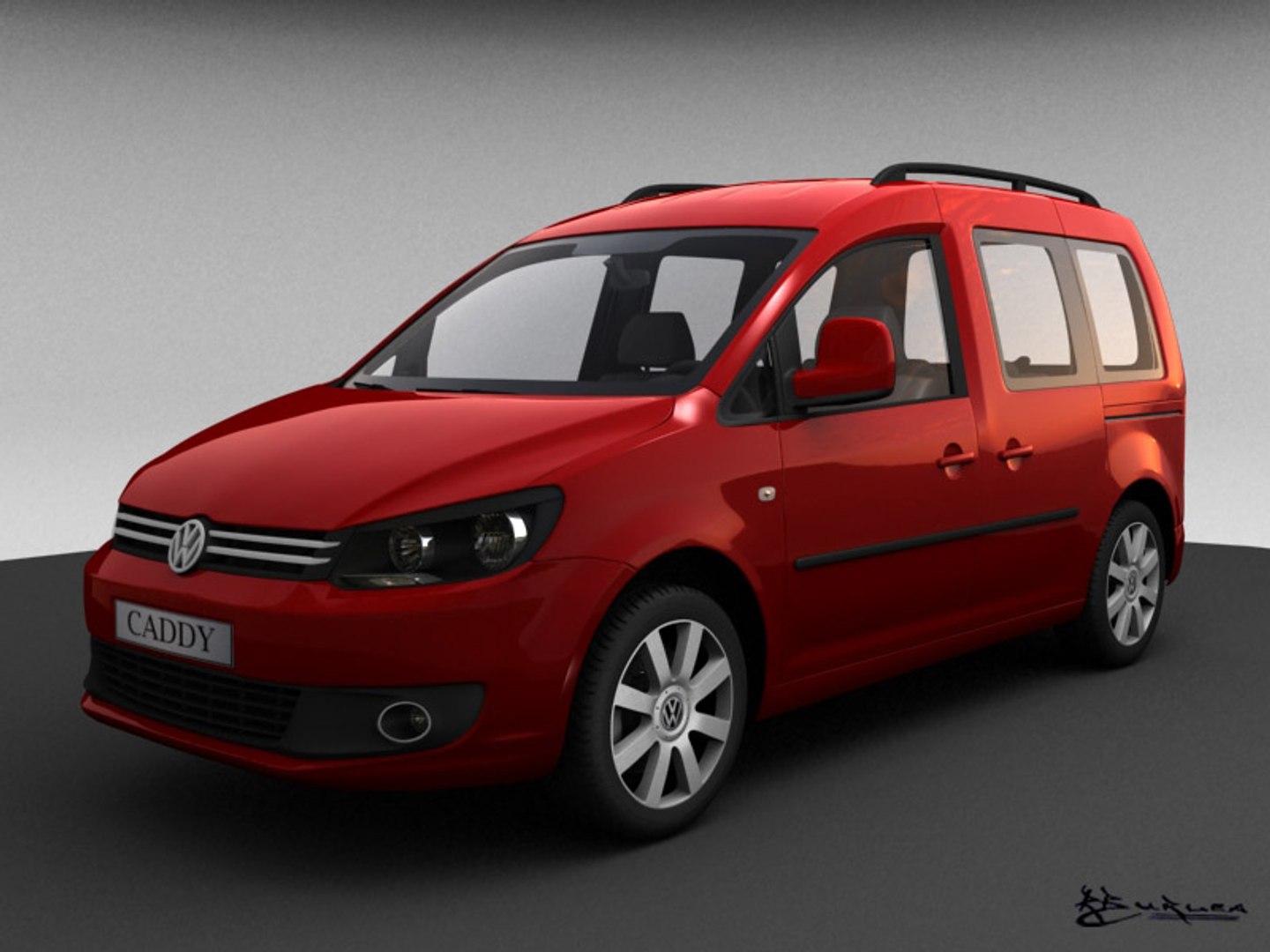 Volkswagen Caddy 3d Max