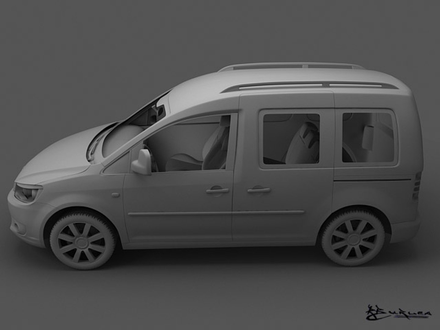 Volkswagen Caddy 3d Max
