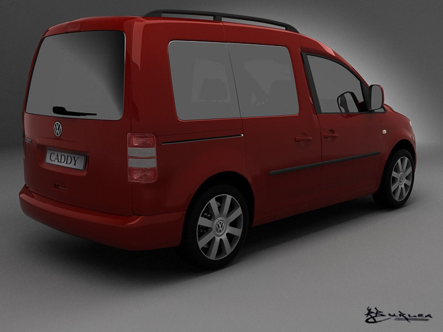Volkswagen Caddy 3d Max