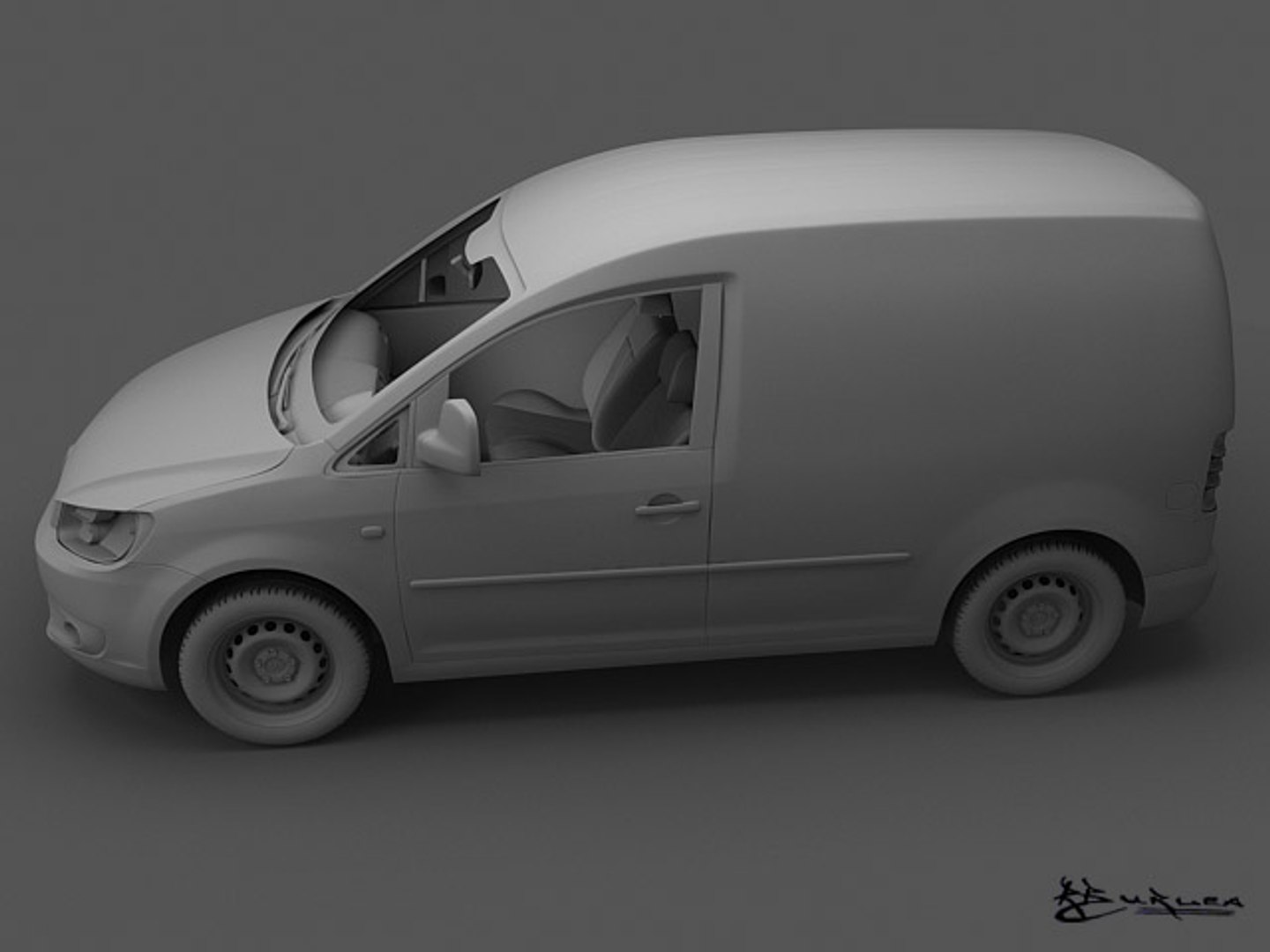 Volkswagen Caddy 3d Max