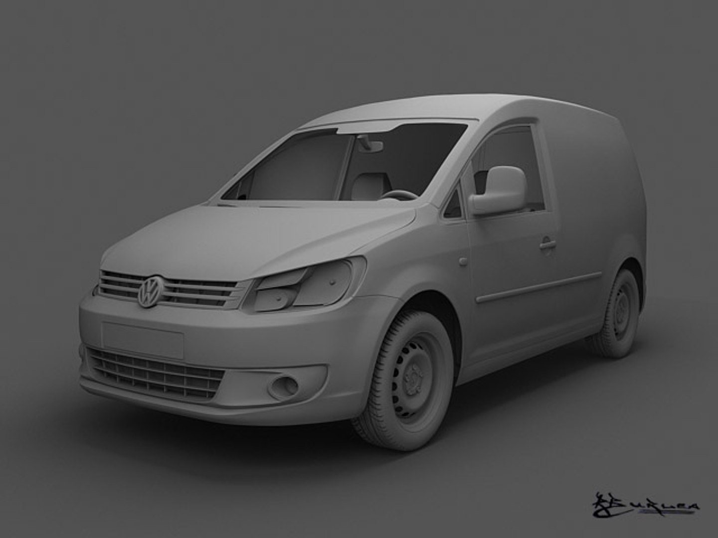 Volkswagen Caddy 3d Max