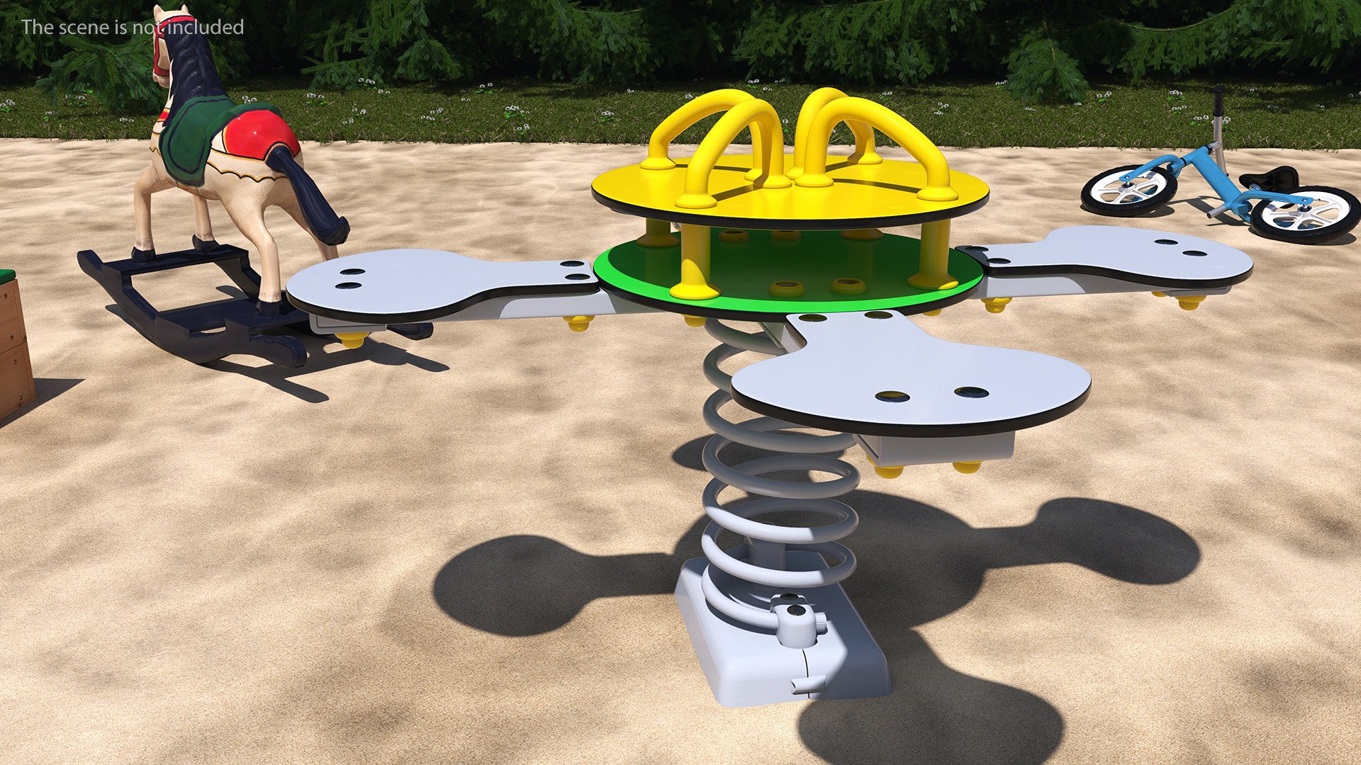 3D Playground Flower Springer Model - TurboSquid 2073159