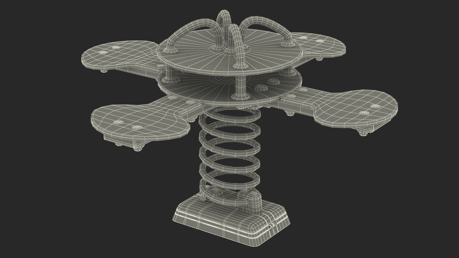 3D Playground Flower Springer Model - TurboSquid 2073159