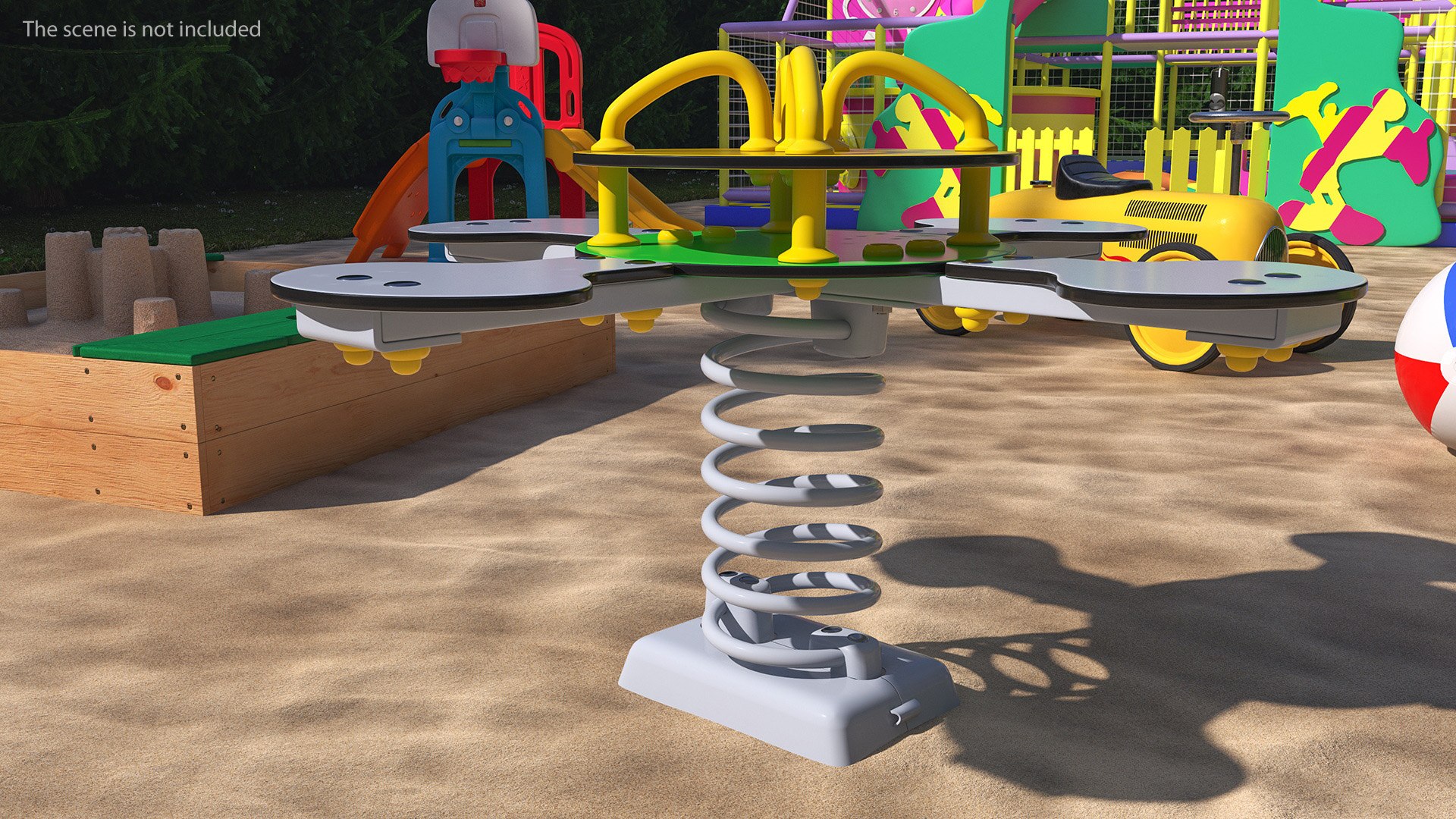 3D Playground Flower Springer Model - TurboSquid 2073159