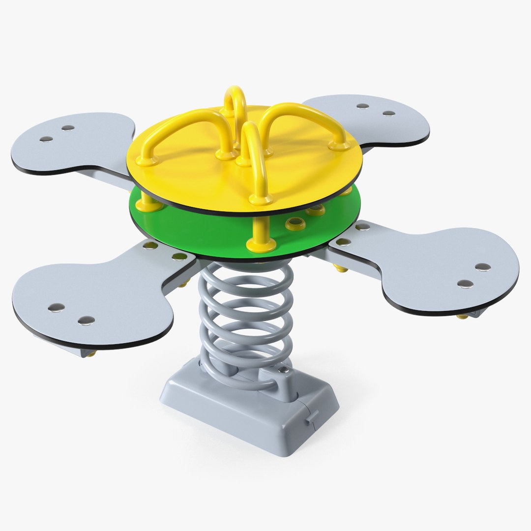 3D Playground Flower Springer model - TurboSquid 2073159