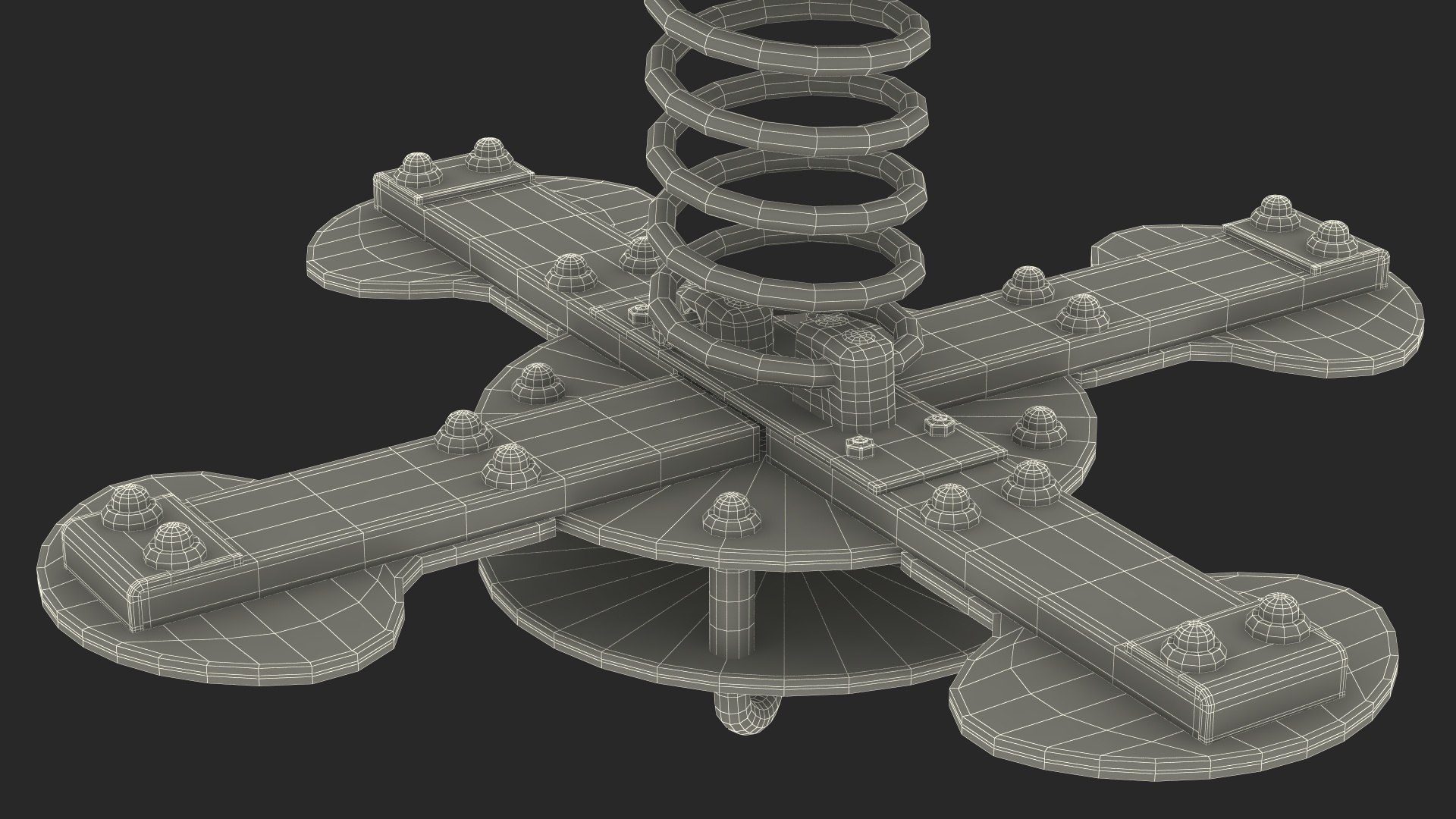 3D Playground Flower Springer Model - TurboSquid 2073159