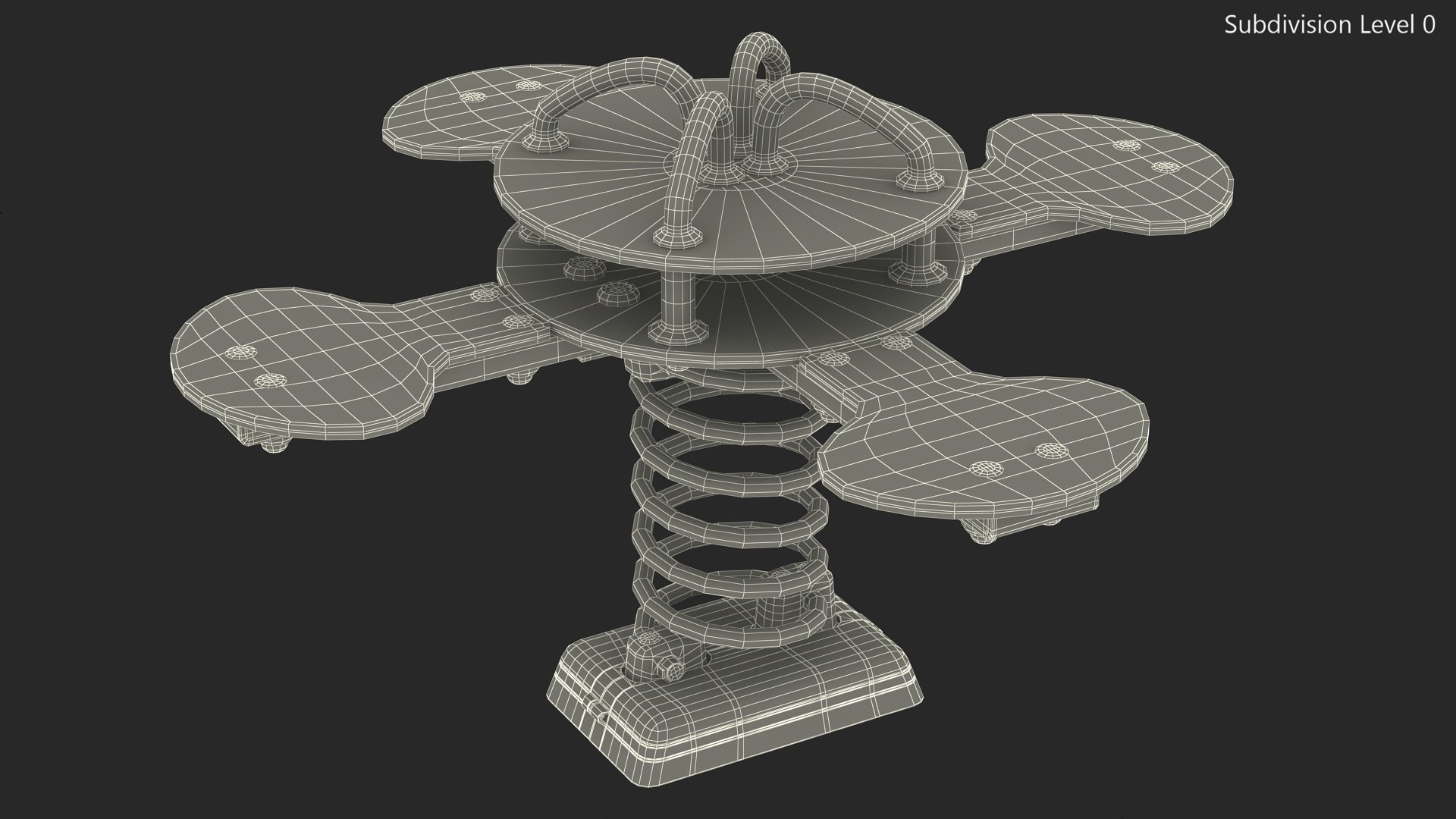 3D Playground Flower Springer Model - TurboSquid 2073159