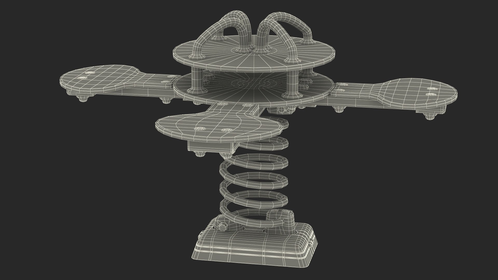 3D Playground Flower Springer Model - TurboSquid 2073159