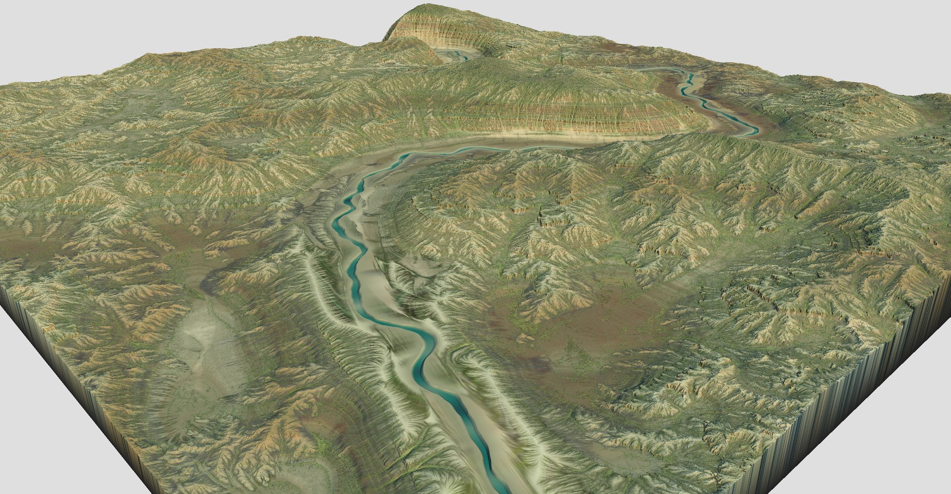 Terrain Landscape Canyon 3D Model - TurboSquid 1668424