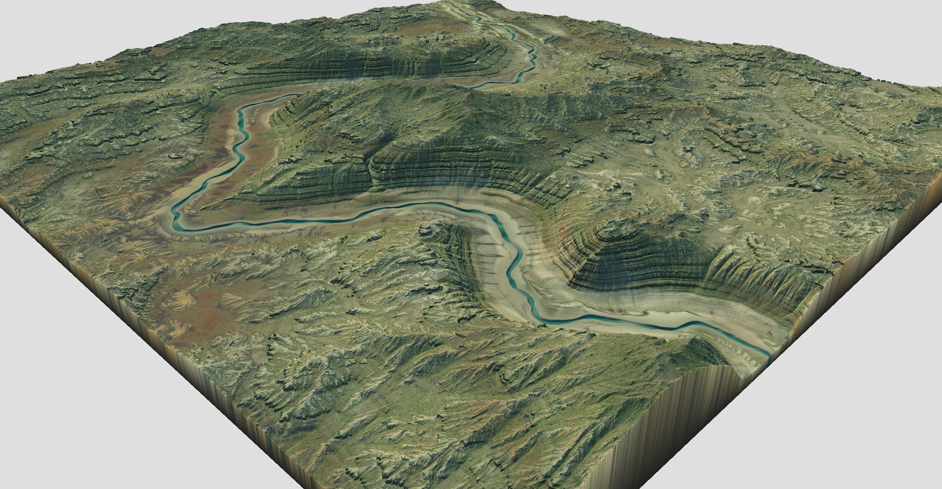 Terrain Landscape Canyon 3D Model - TurboSquid 1668424