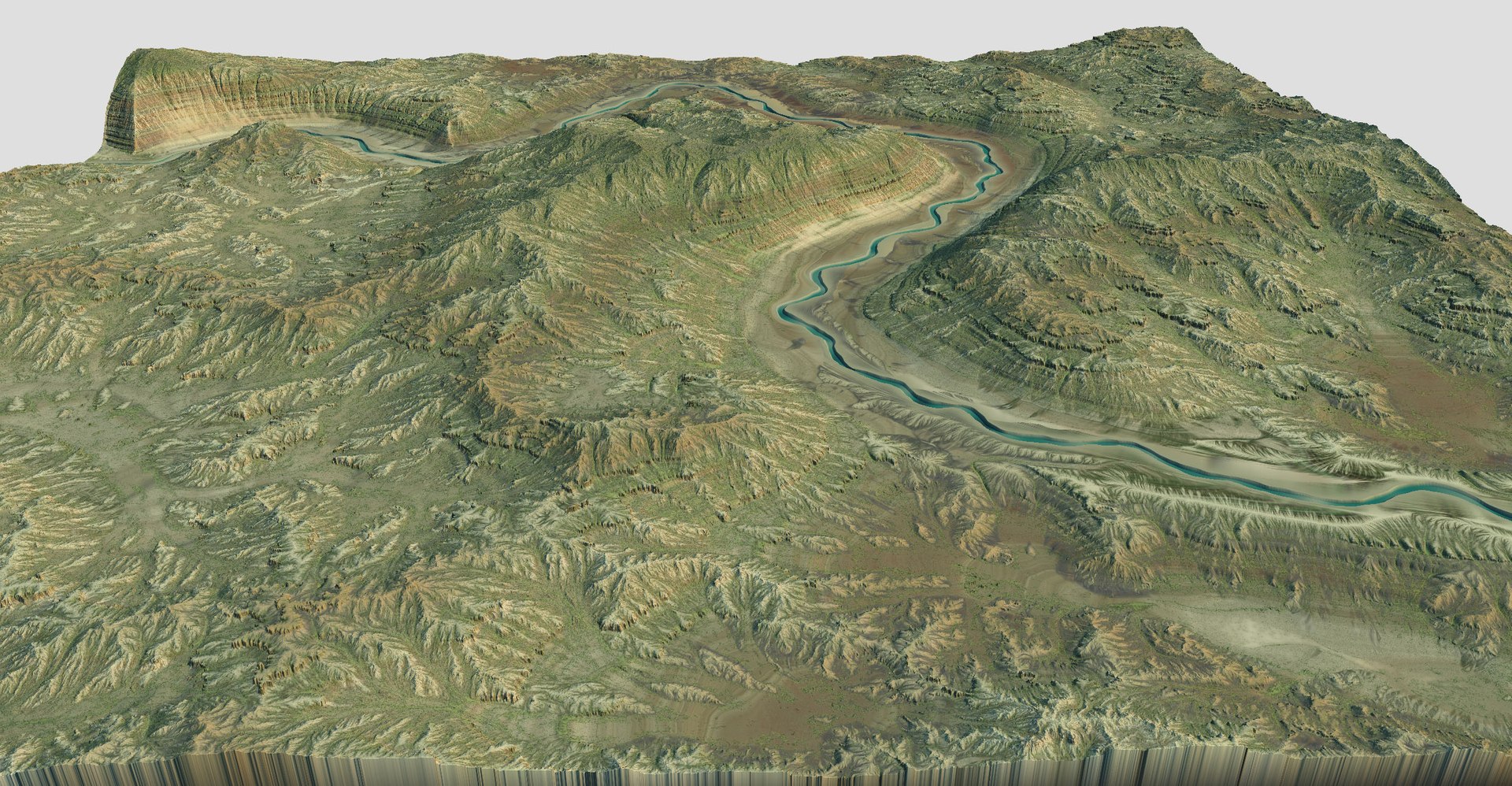 Terrain Landscape Canyon 3D Model - TurboSquid 1668424