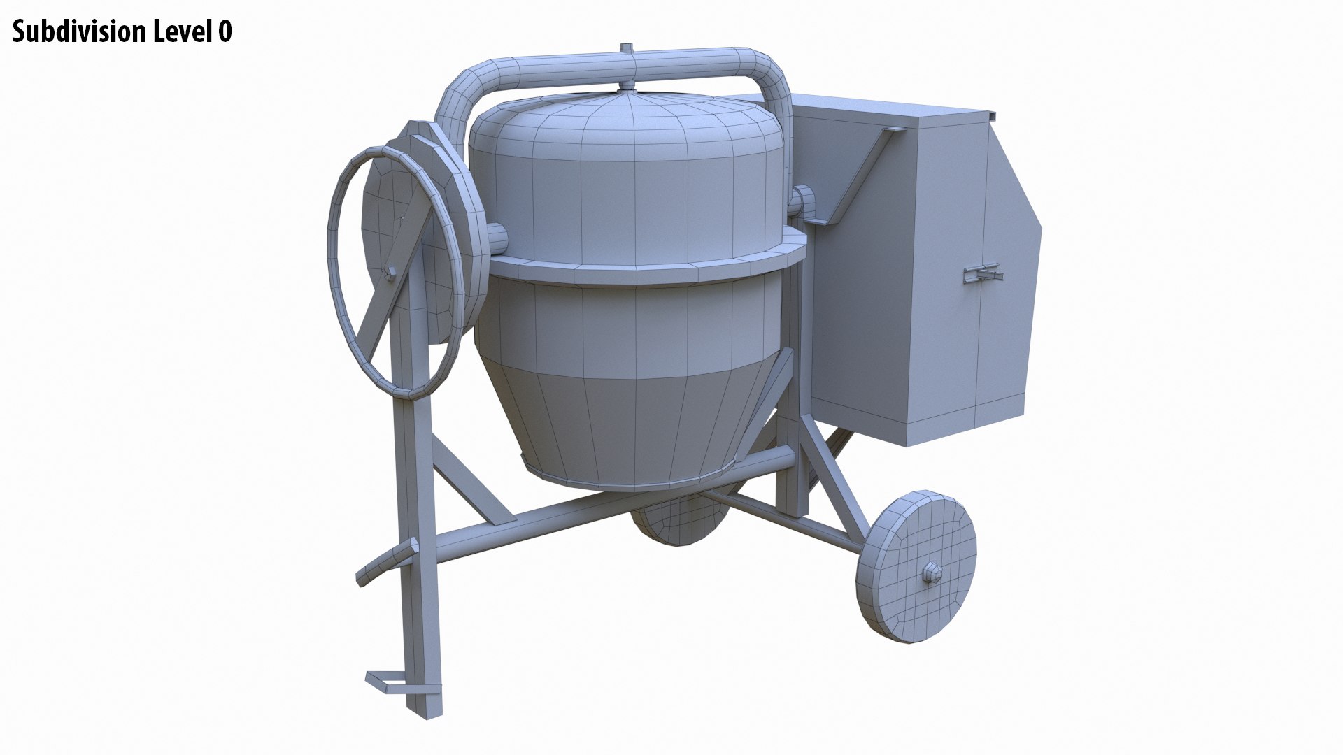 3D Concrete Mixer Model - TurboSquid 1653613