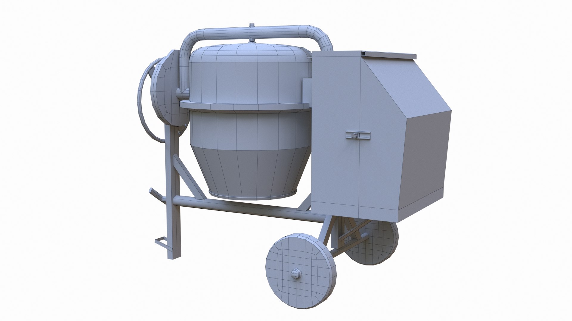 3D Concrete Mixer Model - TurboSquid 1653613