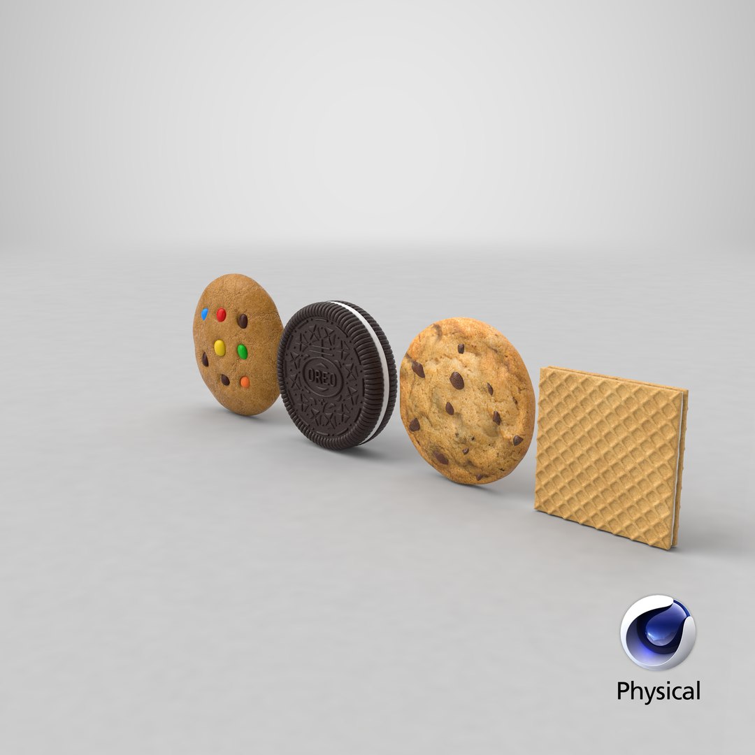 Cookies modeled 3D model - TurboSquid 1416924