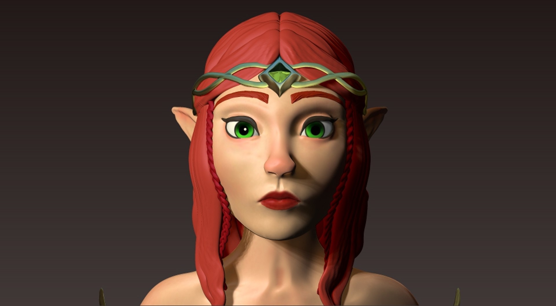Blood Elf Bust 3D Model - TurboSquid 1722316