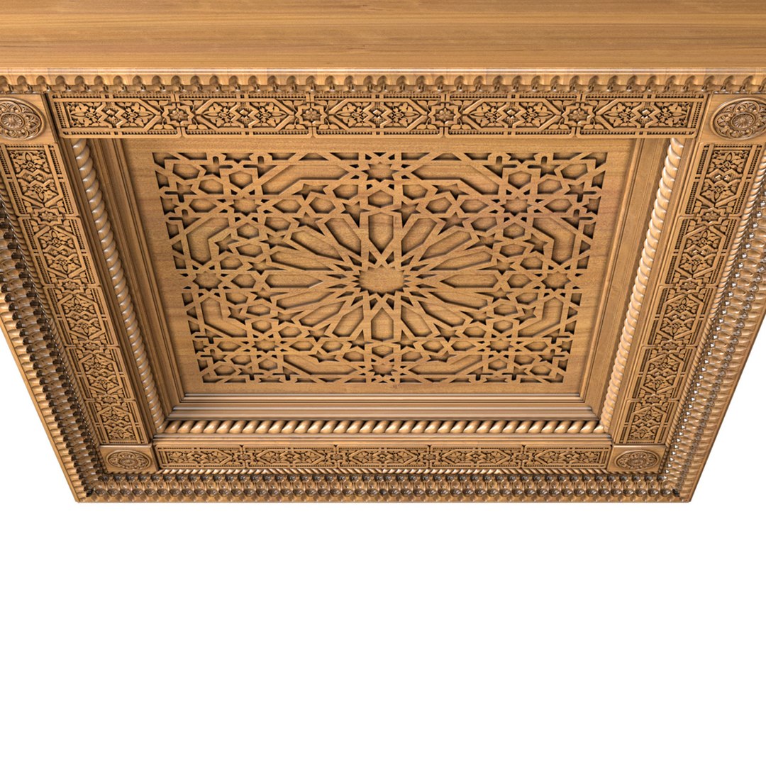 3D Ceiling In Oriental Style Arabic Decorative Ceiling 3D Model ...