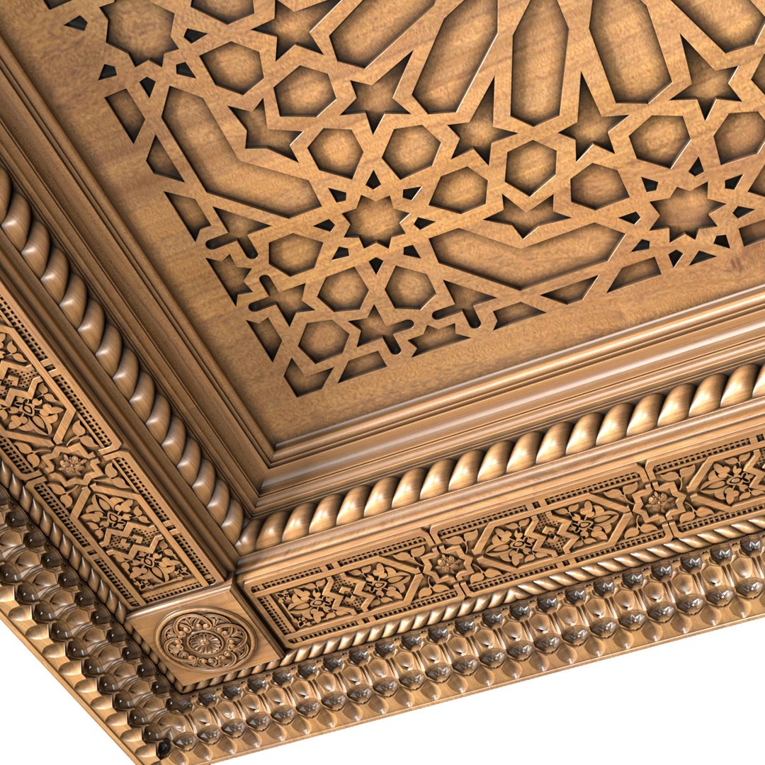 3D Ceiling In Oriental Style Arabic Decorative Ceiling 3D Model ...