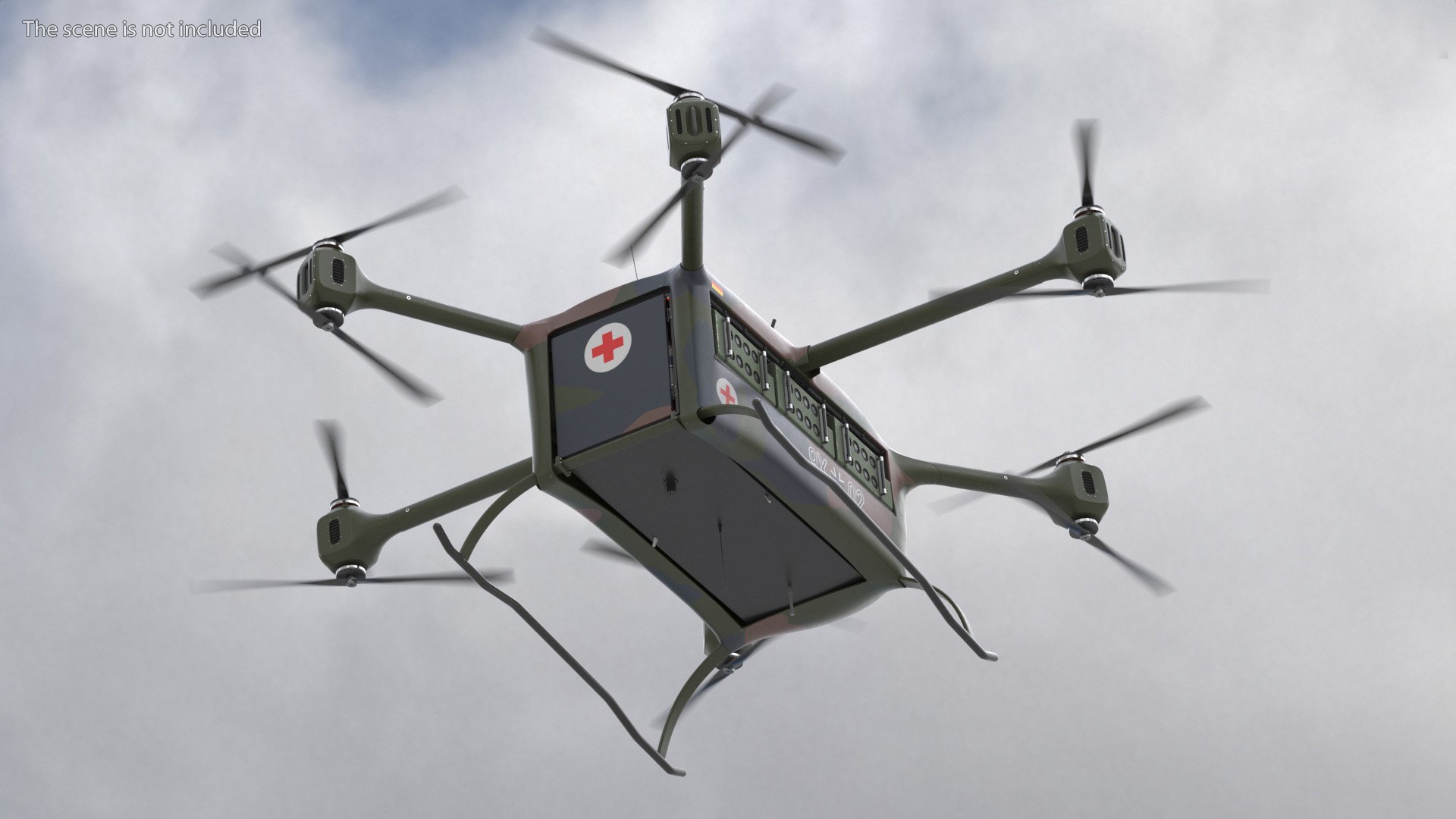 3D MEDEVAC Grille German Rescue Drone - TurboSquid 2326390