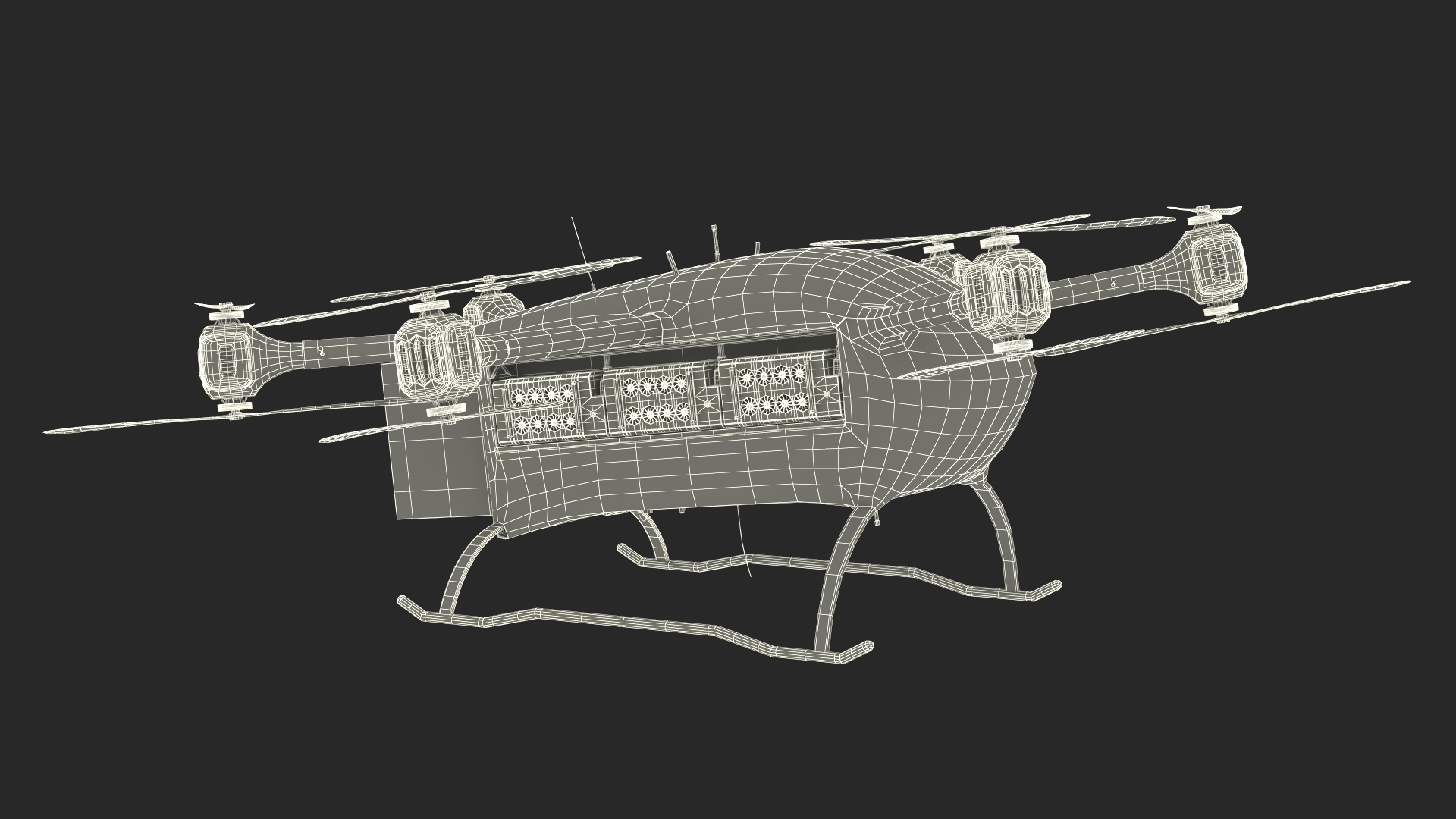 3D MEDEVAC Grille German Rescue Drone - TurboSquid 2326390