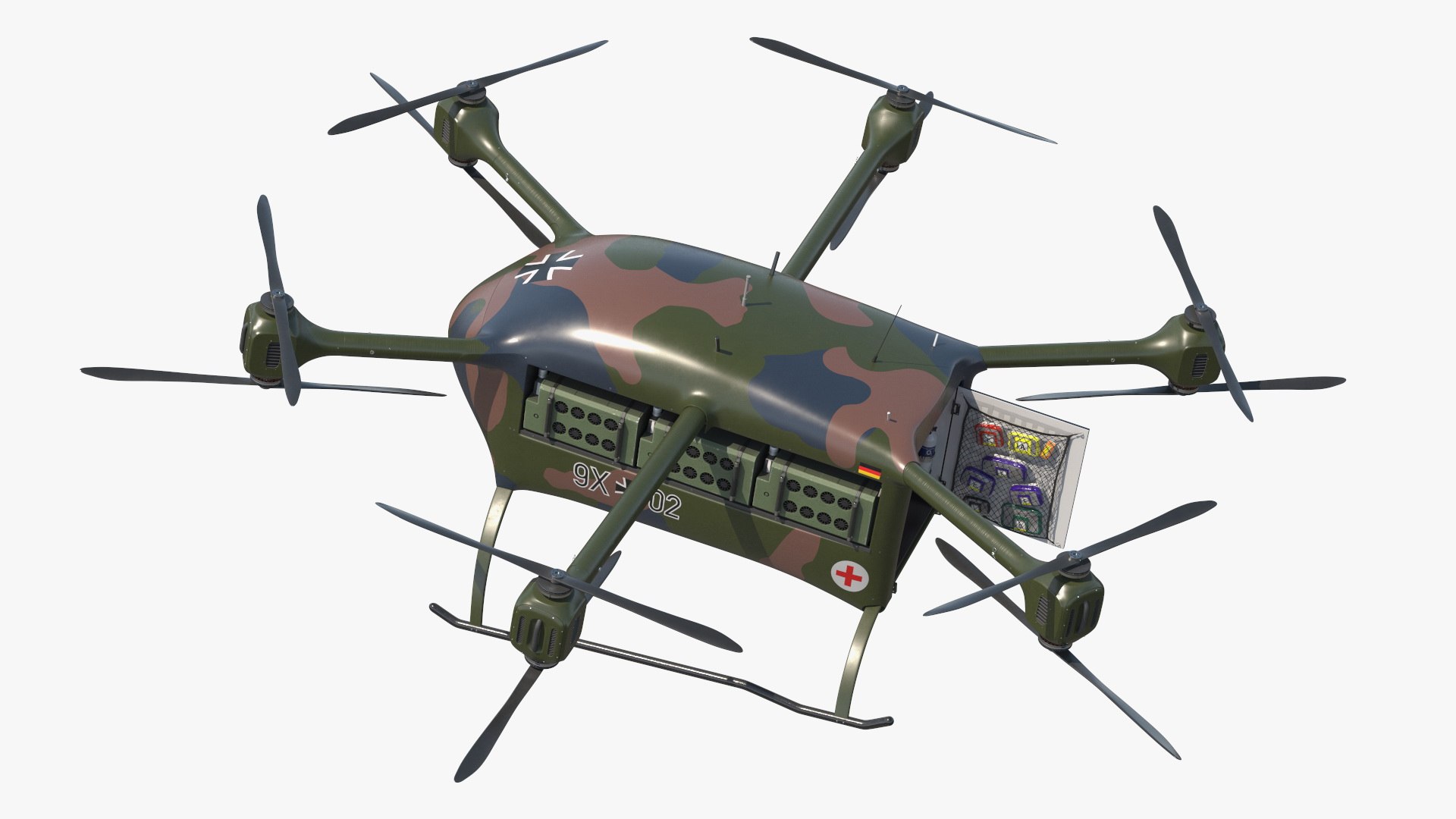 3D MEDEVAC Grille German Rescue Drone - TurboSquid 2326390
