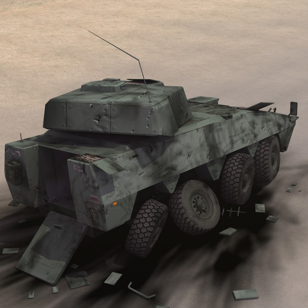 Wrecked Armored Vehicle 3D Model - TurboSquid 1443511