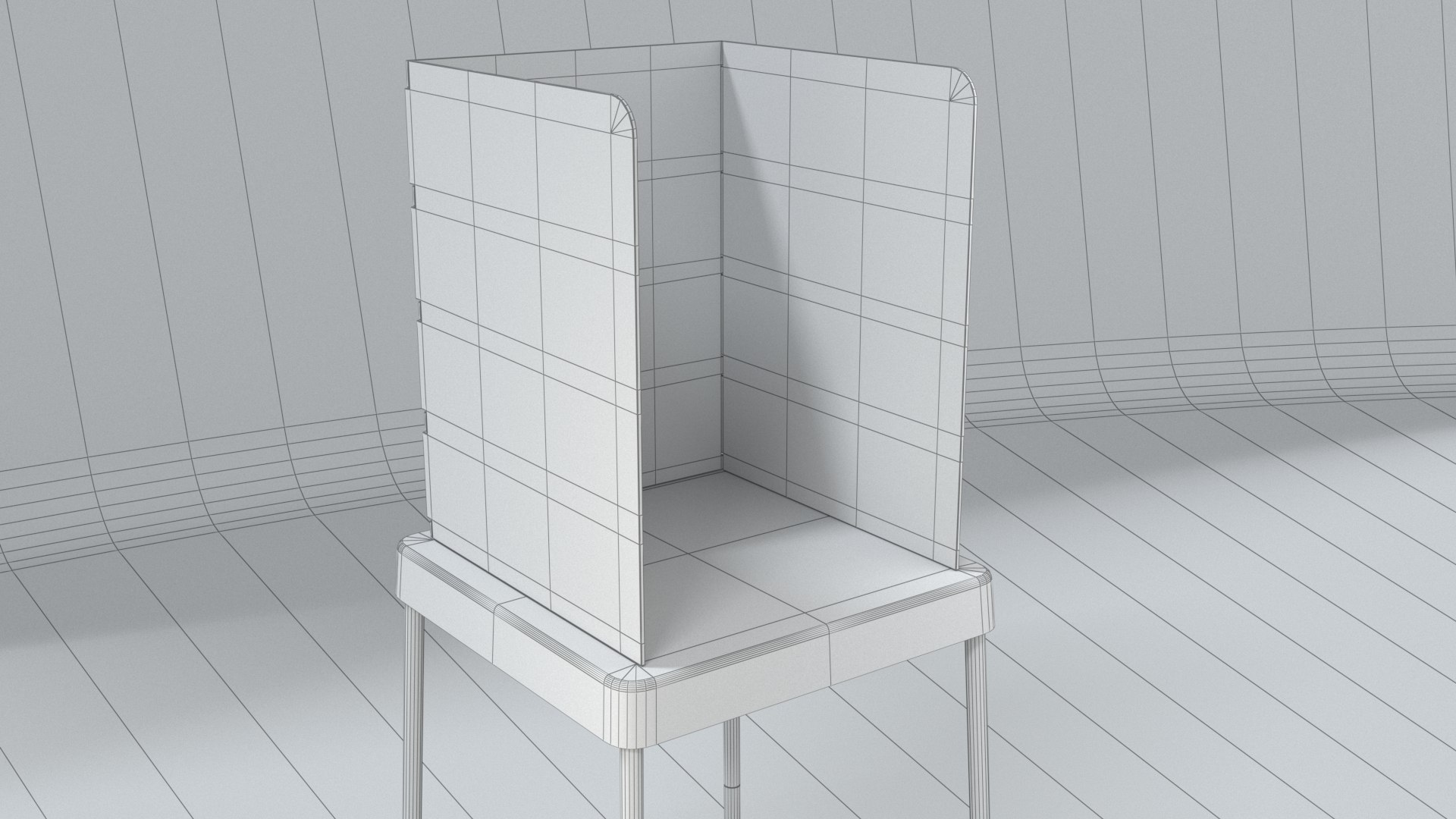 Voting Booth-United States 3D - TurboSquid 2277493