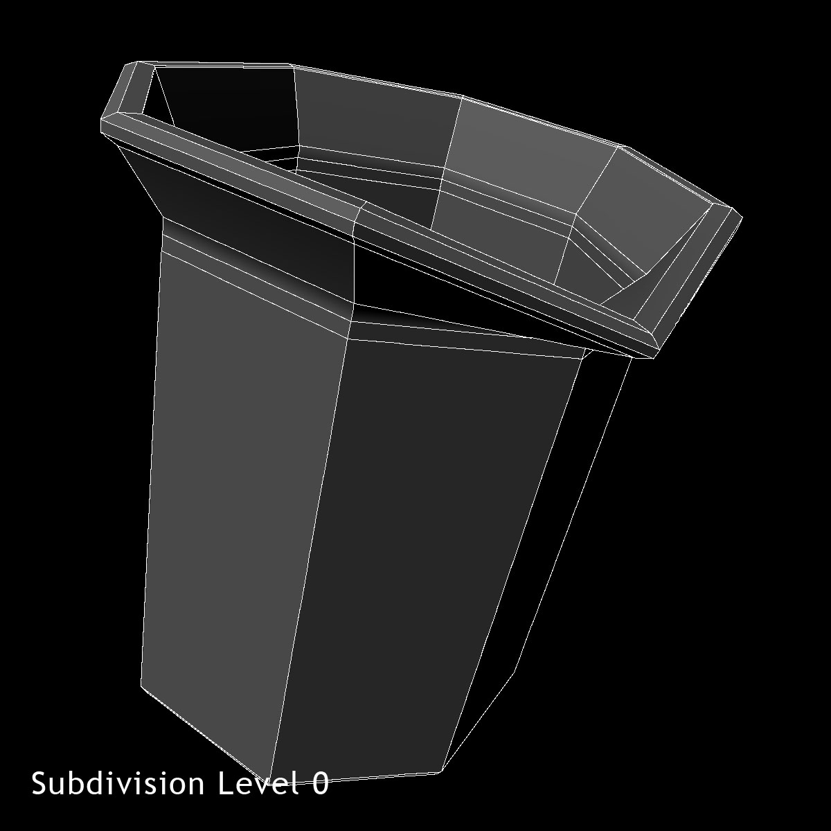 3d model of laboratory beakers