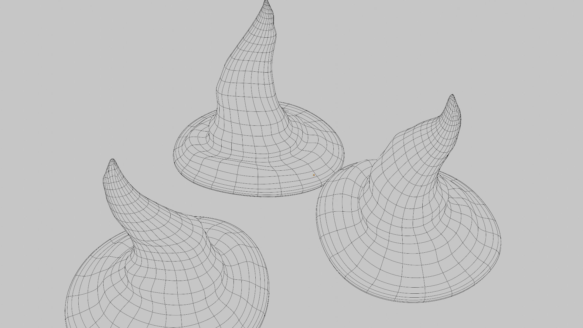 3D Model 3 Wizards And Witch Hats With Different Pbr Textures ...
