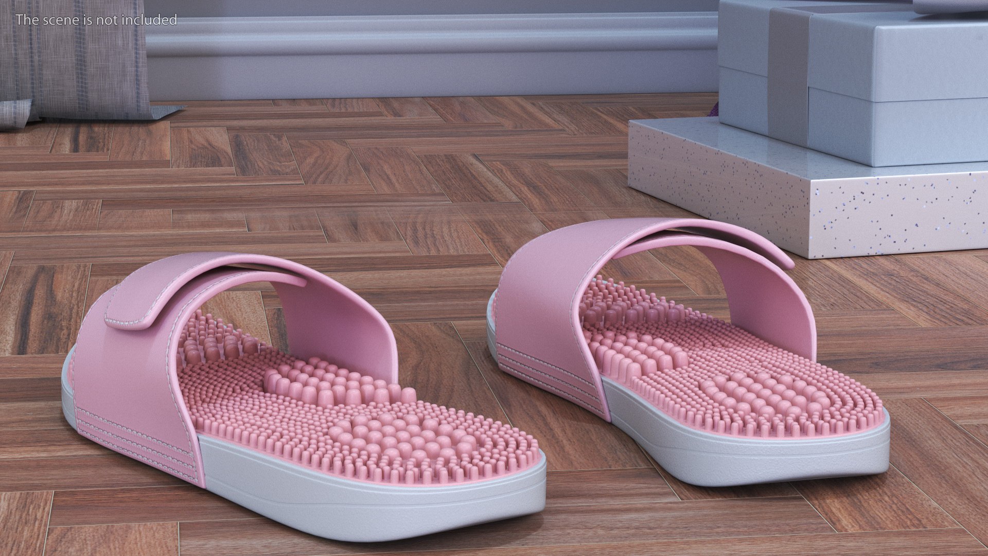 Acupoint Massage Slippers Pink 3d Model Turbosquid 2130655