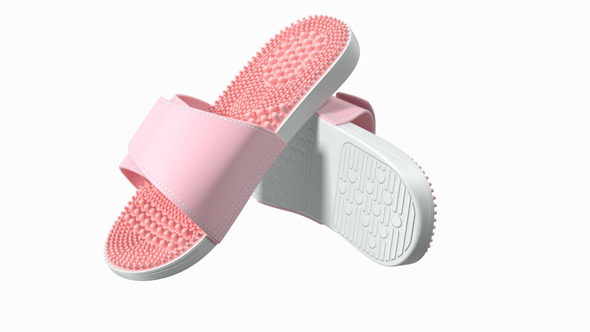 Acupoint Massage Slippers Pink 3D model - TurboSquid 2130655