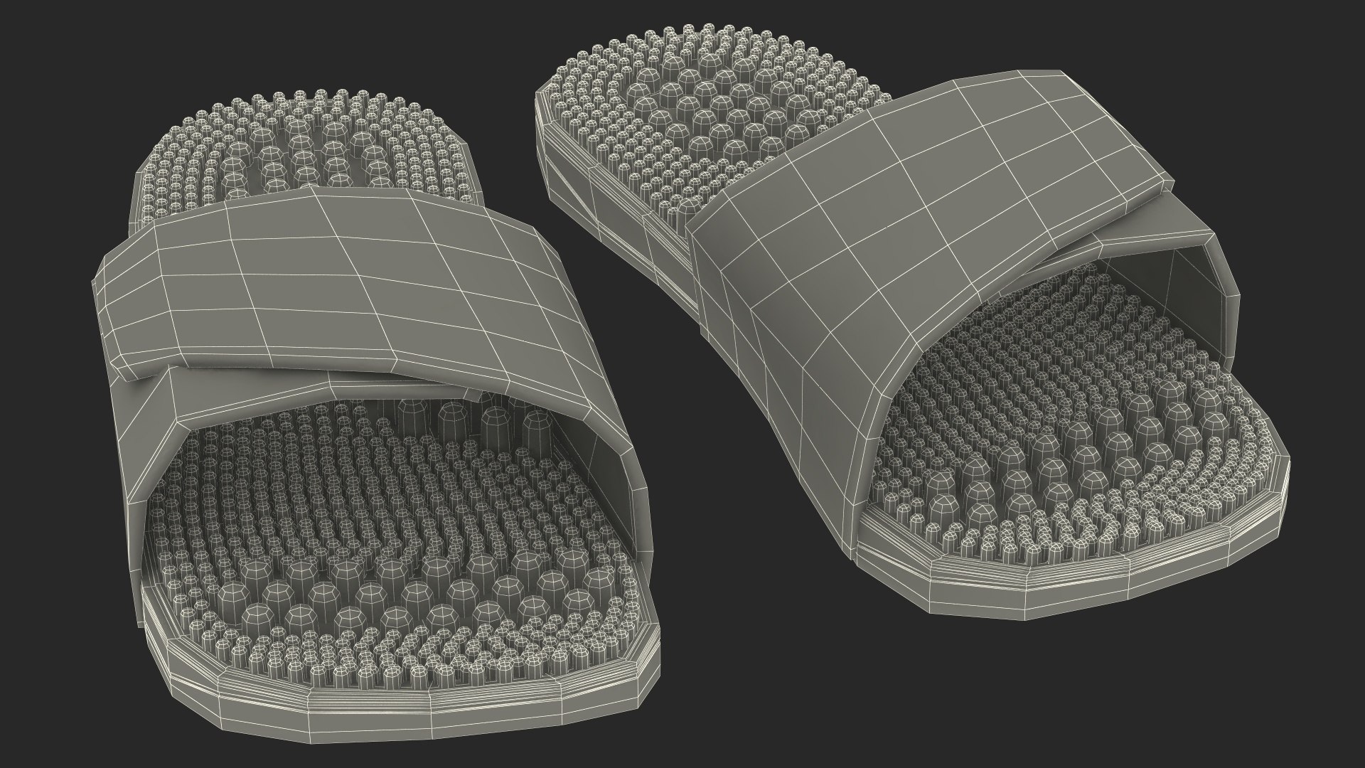 Acupoint Massage Slippers Pink 3d Model Turbosquid 2130655