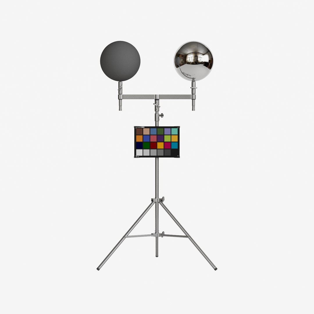 Color Checker with Chrome and Grey Ball 3D model - TurboSquid 1751137