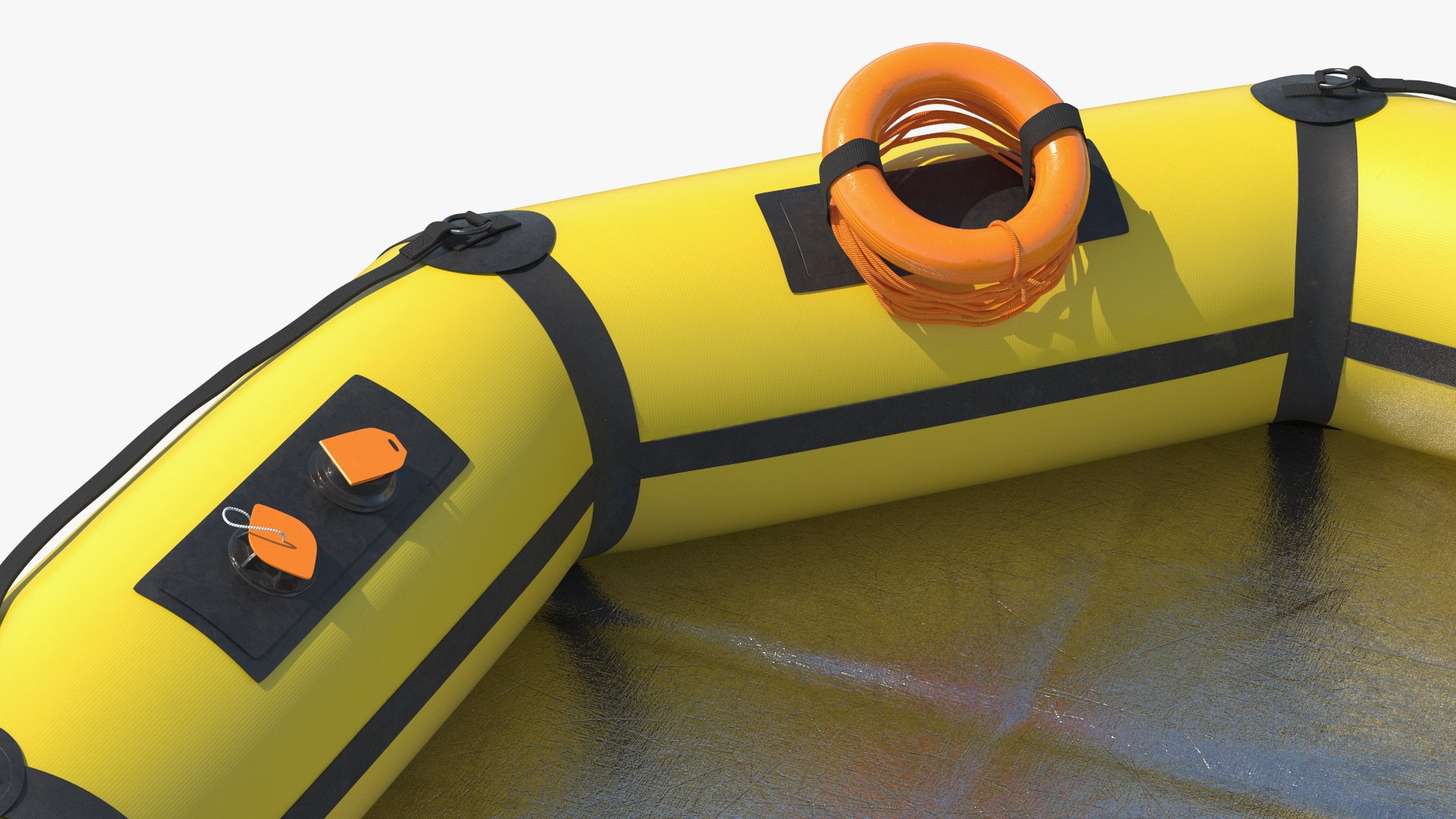 3D Advanced Life Raft With Tourist Inside Model - TurboSquid 2302294