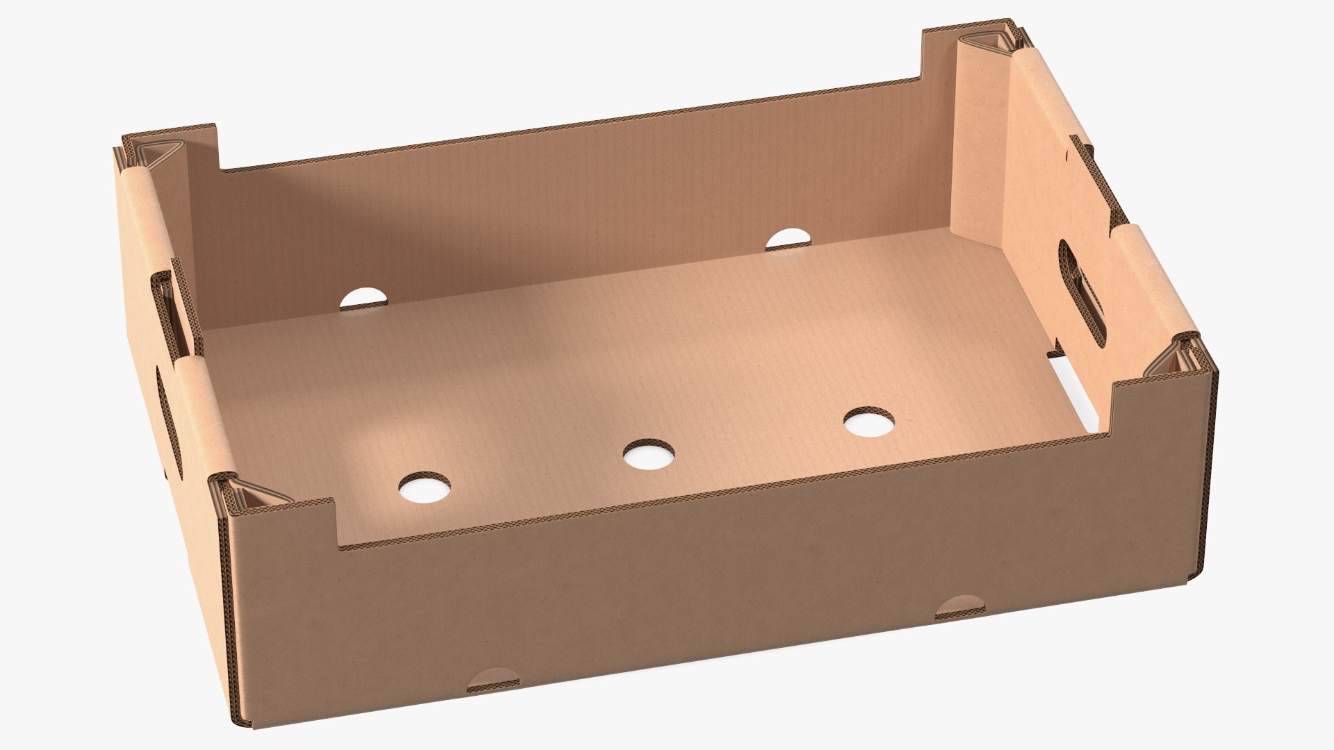 Stackable Corrugated Fruit and Vegetable Tray 3D - TurboSquid 1787969