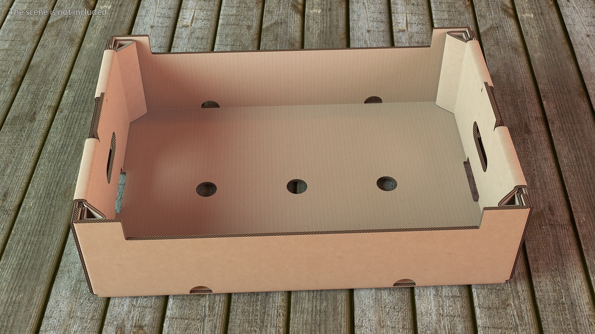 Stackable Corrugated Fruit And Vegetable Tray 3D - TurboSquid 1787969