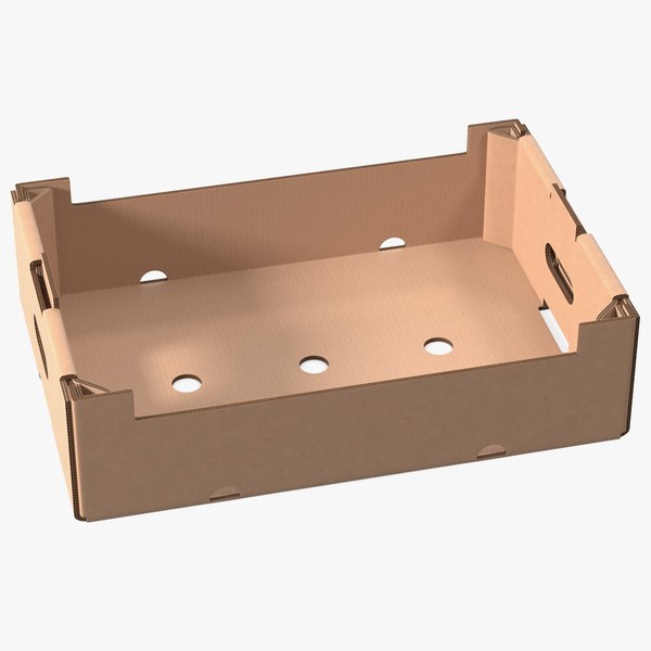 Stackable Corrugated Fruit and Vegetable Tray 3D - TurboSquid 1787969