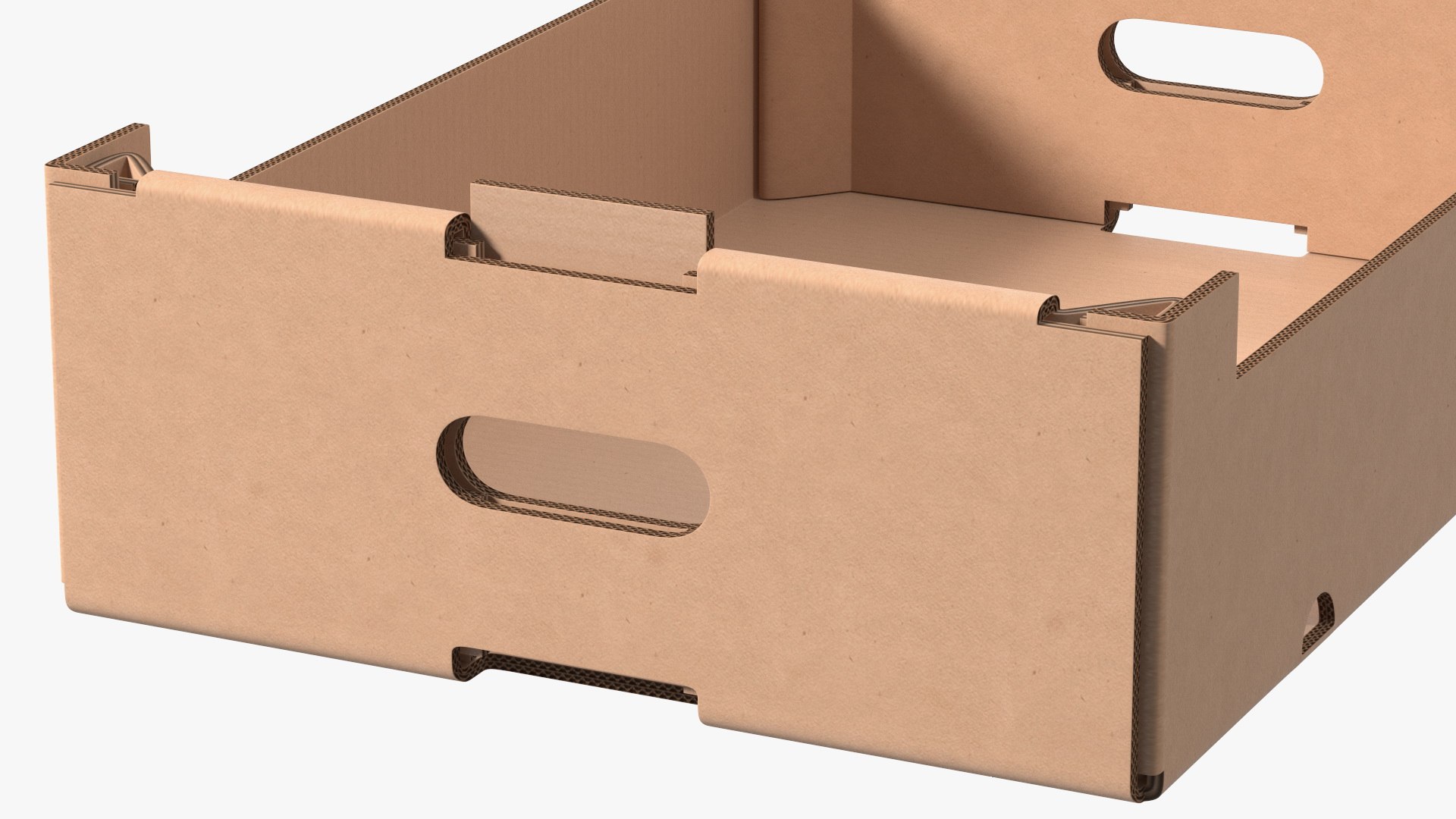 Stackable Corrugated Fruit And Vegetable Tray 3D - TurboSquid 1787969