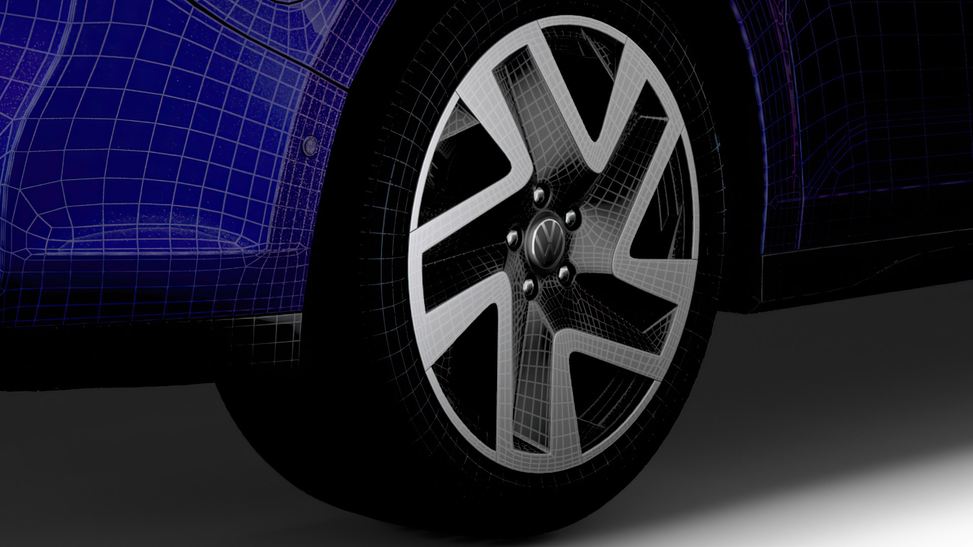 VW ID Buzz 2023 wheel 3D model - TurboSquid 2012757