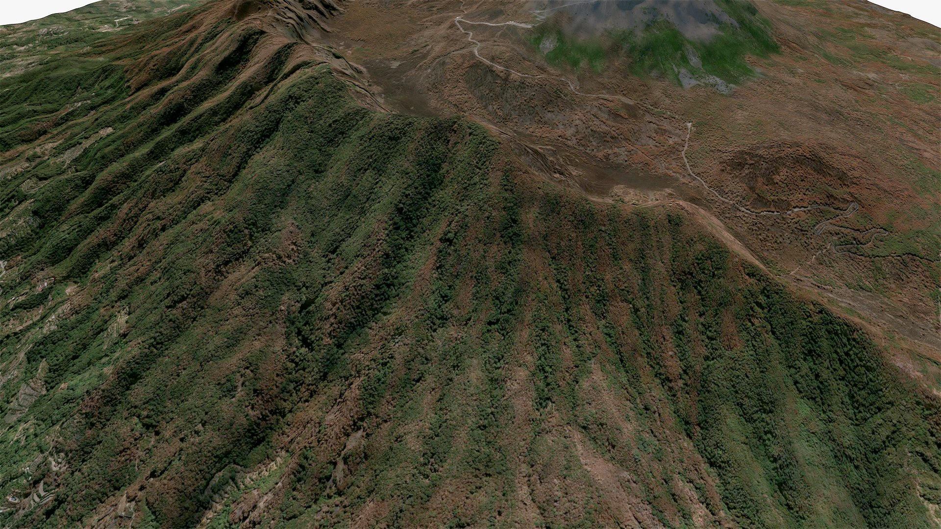 Mountain Vesvius Terrain 3D Model - TurboSquid 1486945