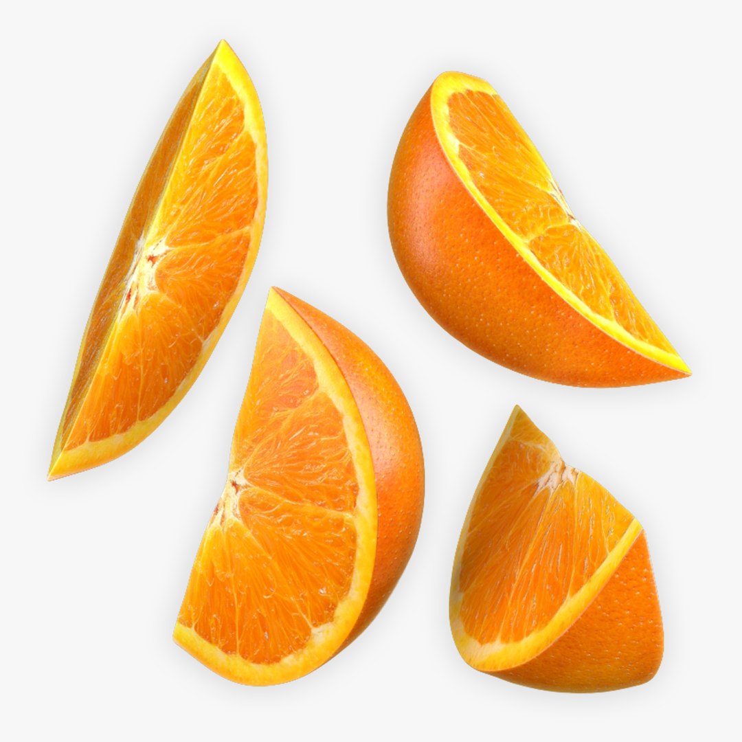 orange slice 3d model